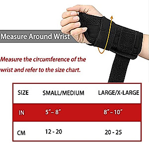 NuCamper Wrist Brace Carpal Tunnel Right Left Hand for Men Women Pain Relief, Night Wrist Sleep Supports Splints Arm Stabilizer with Compression Sleeve Adjustable Straps,for Tendonitis Arthritis