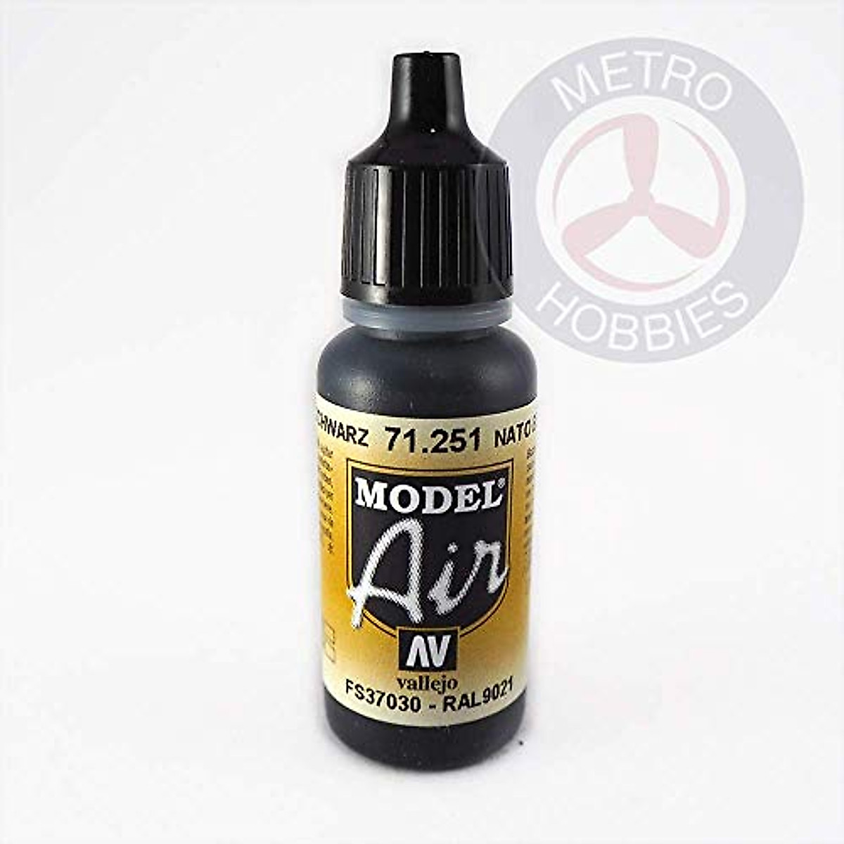 Vallejo Model Air 17 ml Acrylic Paint - Nato Black