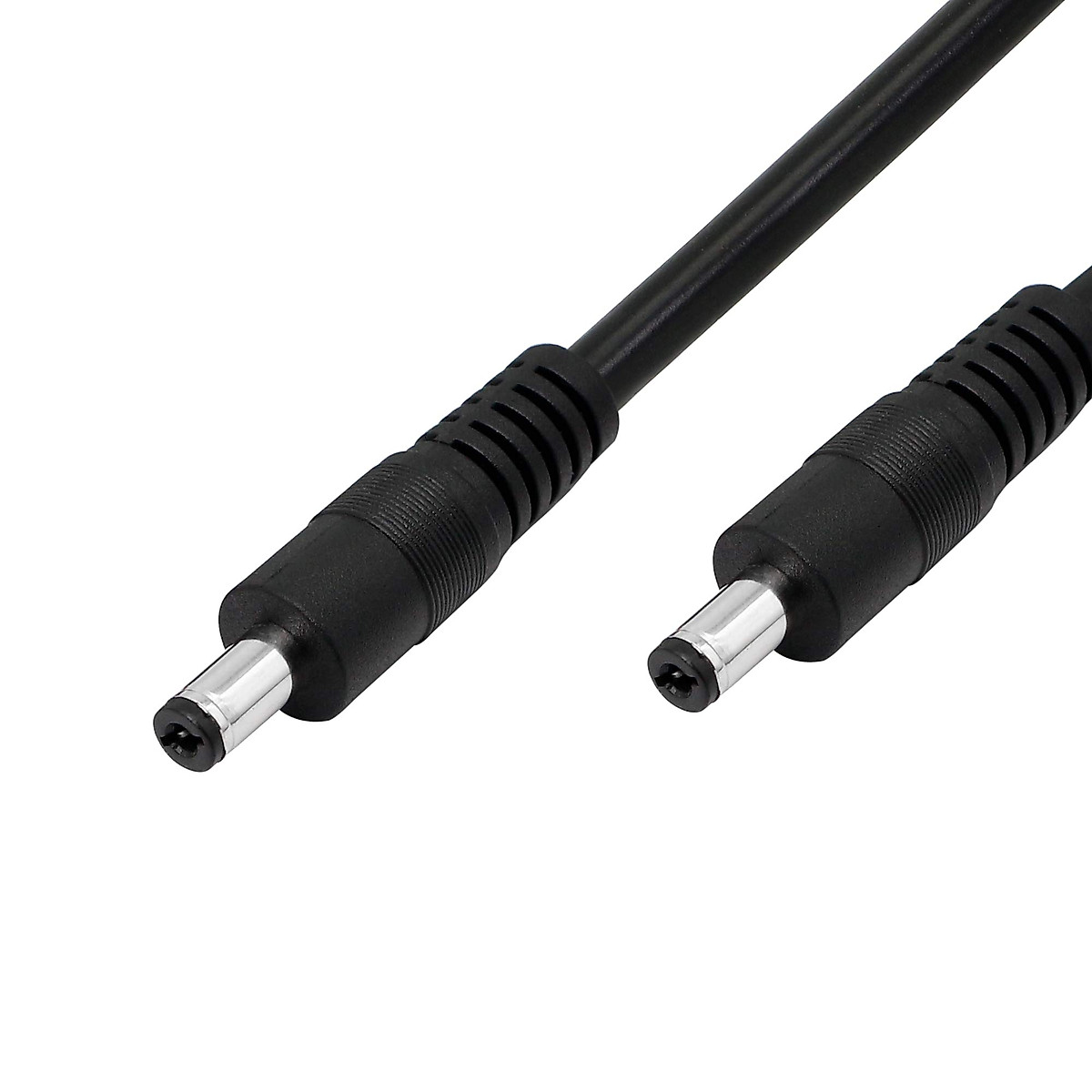 GINTOOYUN DC to DC Cable,3FT 18AWG DC 5.5MM x 2.1MM Male to Male Plug Power Adapter Cable for LED, CCTV, Car, Monitors,etc(2 Pcs)