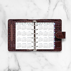Filofax Calendar Diary Refill, Pocket Size, Week-to-View, Garden Minimal Diary Pack, Multilingual: Five Languages, 2024 (C68292-24)