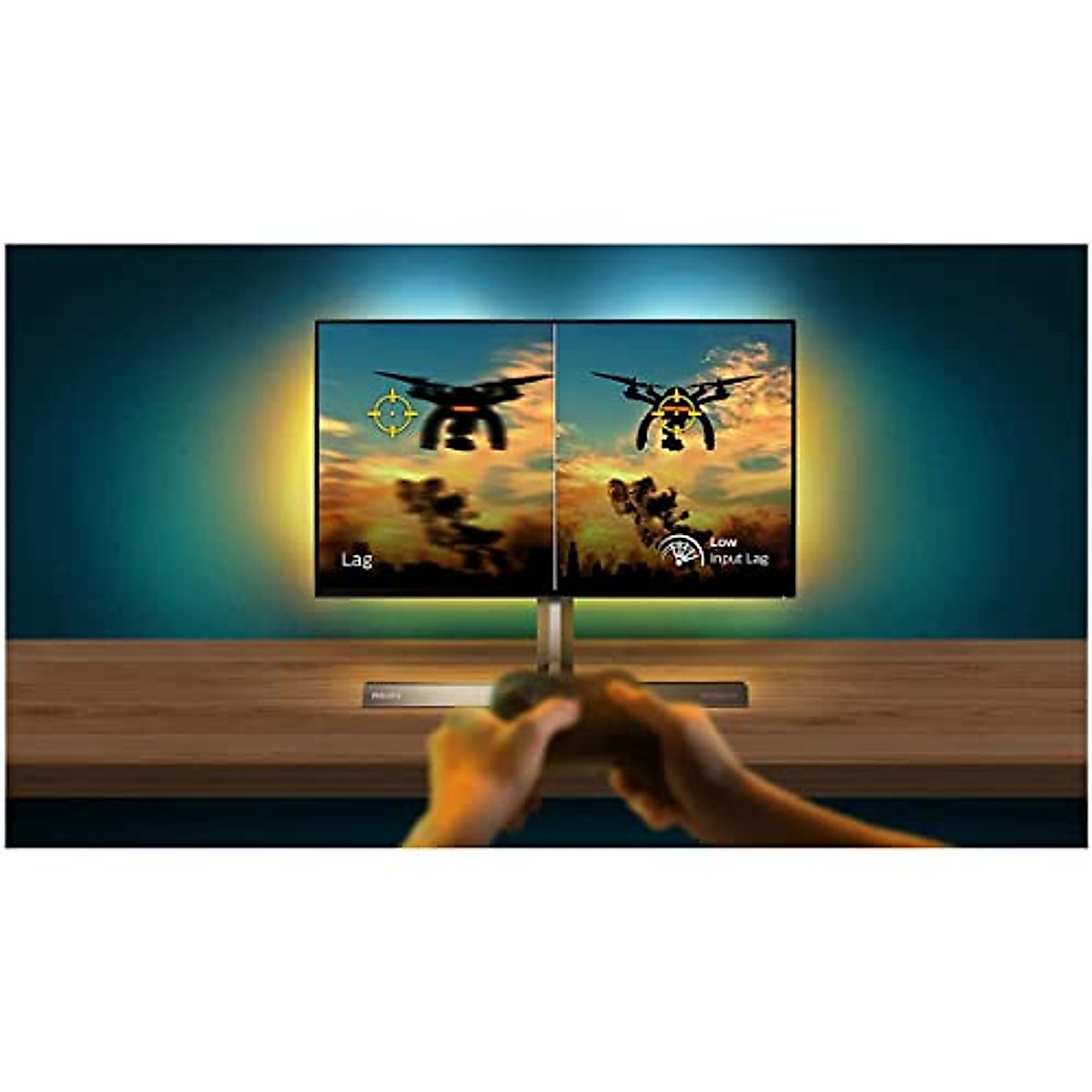 PHILIPS Momentum 279M1RV 27" HDR 600 Gaming Monitor with Nano IPS, 4K @ 120Hz (PC up to 144Hz), 1 ms, USB-C PD 65 Watts, NVIDIA G-SYNC/Gaming Console Compatible, Ambiglow, 4Yr Advance Replacement