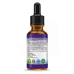 Organic Elderberry Drops Liquid Extract Daily Immune System Support 250MG Sambucus Nigra Antioxidant Berry Flavor for Kids & Adults