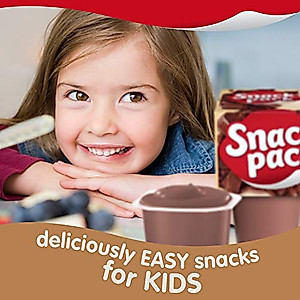 Snack Pack Chocolate Pudding Cups, 3.25 ounce, 4 count (Pack of 1)