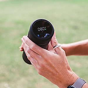 Smart Travel Mug with LCD Touch Screen (Space Black) Smart Water Bottle with LED Temperature Display - Tea Infuser - Travel Coffee Mug-17oz Insulated Water Bottle - Flask for hot and cold drinks