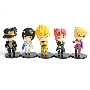 ToysClubUS Toys Club US Set of 5 Pcs of Giorno Giovanna Bruno Bucciarati Kakyoin Noriaki Kujo Jotaro DIO Stands JoJo's Bizarre Adventure: Gol