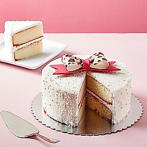 12 Pack 10 Inch Cake Board Base, Cardboard Scalloped Platters for Bakeries, Desserts (Silver)