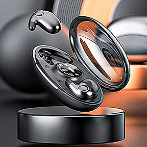 kejinzi Invisible Sleep Wireless Earphone Ipx5 Waterproof, True Wireless Earbuds Sense-Free to Wear Bluetooth 5.3 Headphones Touch Control, Earbuds Wireless Bluetooth for Sport (Black)