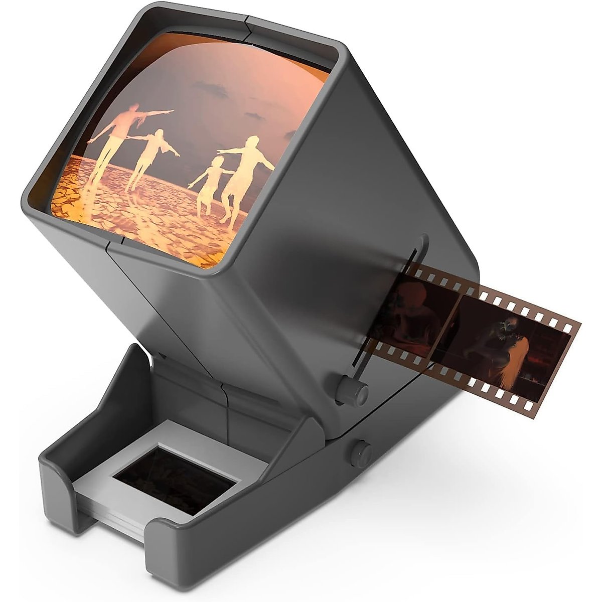 DIGITNOW 35mm Slide Viewer, 3X Magnification and Desk Top LED Lighted Illuminated Viewing and Battery Operation-for 35mm Slides & Positive Film Negatives 4AA Batteries Included