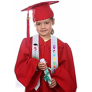 5TH Grade Graduation Stole Class of 2024, 5TH Grade Graduation Sash for 5th Grade Graduation Party Decorations 2024 JD-5TH-X Boy Girl Kids Fifth Grade Graduation Decorations Supplies
