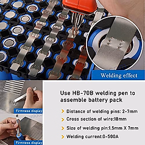 ZWJABYY 709A Battery Welding Machine,Pulse Spot Welder,110V-220V Battery Spot Welder and Soldering Station Portable,for 18650 Lithium-Ion Battery Pack Welding 0.3Mm Nickel Strip