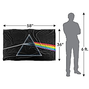 Pink Floyd Dark Side of The Moon Silky Touch Super Soft Throw Blanket 36" x 58"