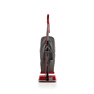 Oreck Commercial Upright Bagged Vacuum Cleaner, Lightweight, 40ft Power Cord, U2000R1, Grey/Red