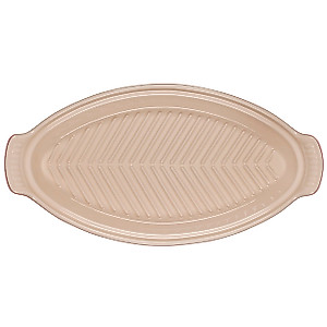 Le Creuset Heritage Stoneware Oval Fish Baker, 1.7qt., Sea Salt