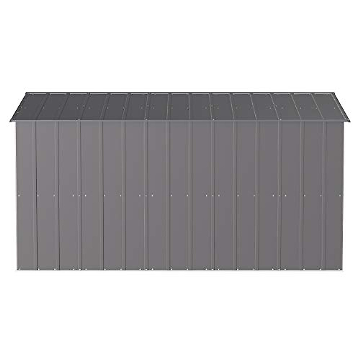 Arrow Shed Classic 10' x 12' Outdoor Padlockable Steel Storage Shed Building, Charcoal