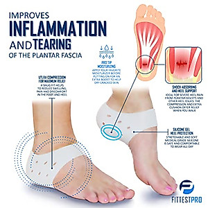 Plantar Fasciitis Foot Pain Relief 14-Piece Kit – Premium Planter Fasciitis Support, Gel Heel Spur & Therapy Wraps, Compression Socks, Foot Sleeves, Arch Supports, Heel Cushion Inserts & Heel Grips