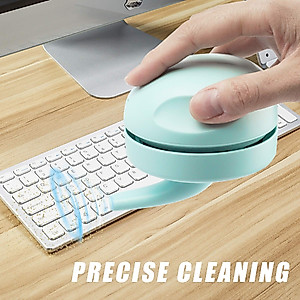 prowithlin Desktop Vacuum Cleaner USB Charging with Vacuum Nozzle Cleaning Brush, Detachable Design & Portable Mini Table Dust Vaccum Cleaner Crumbs, Piano, Computer, Car Etc