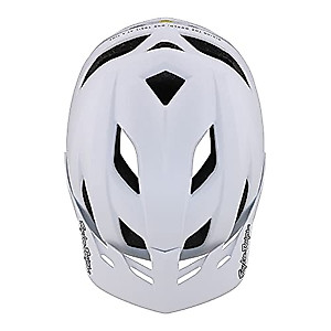 Troy Lee Designs Flowline Bicycle Helmet for Max Ventilation Lightweight EPS Racing Downhill DH BMX MTB - Youth (Orbit-White, OSFA)