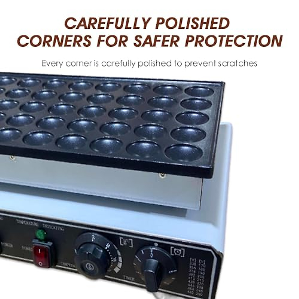 Cabinet Pancake Maker, 50PCS 1800W Commercial Electric Nonstick Waffle Maker Machine, 1.8 In Waffle Makers with 2 Thermostats & 2 Timers Separate Control for Home, Restaurant, Cafe, Bakery, Kitchen