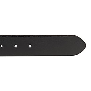 Lucky Brand Men Casual Leather Belt, Roller Buckle with Rivets-Black, 34