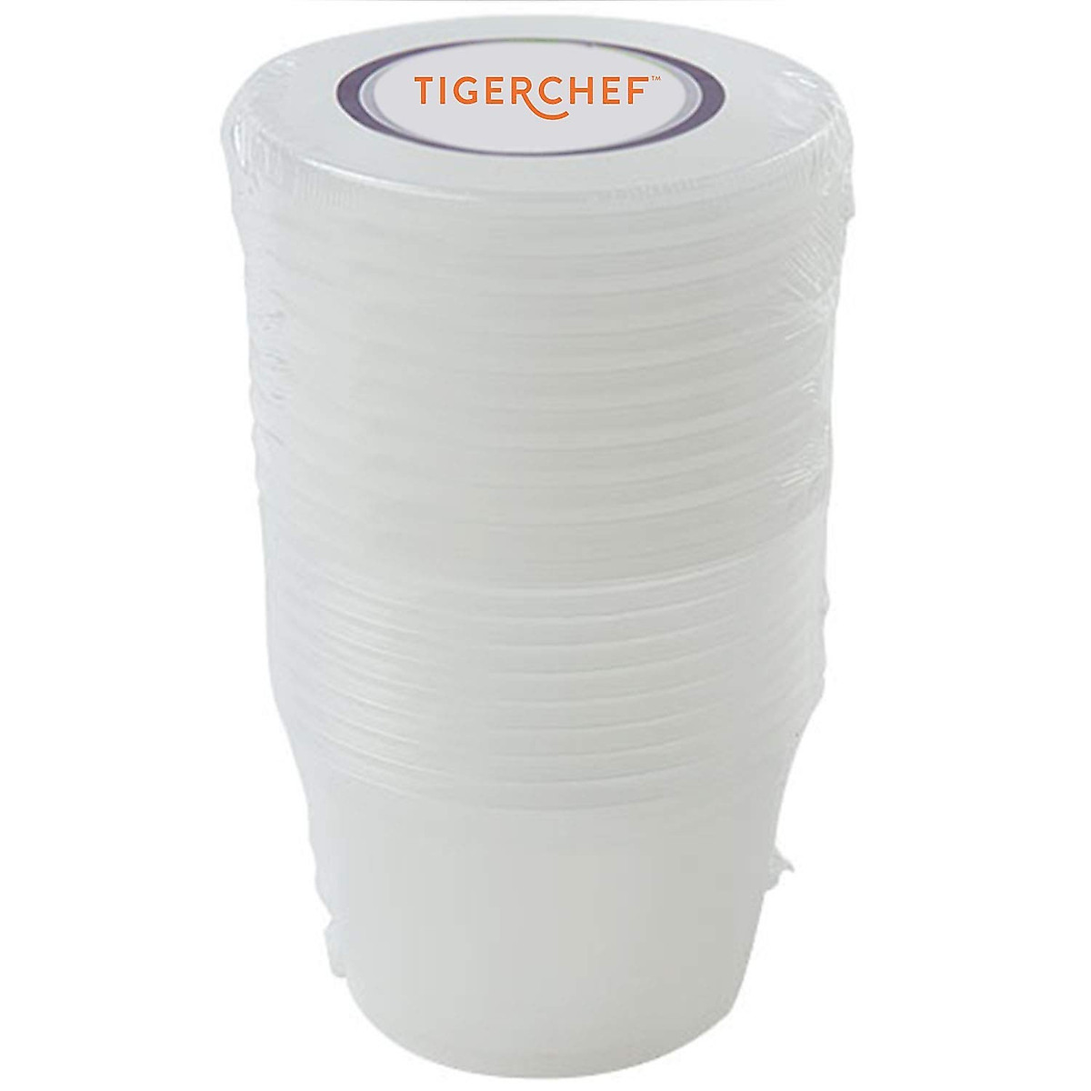 TigerChef Deli Containers with Lids Leak Proof, Microwave, Freezer and Dishwasher Safe, BPA-Free, 16 oz. Capacity (Pack of 40)