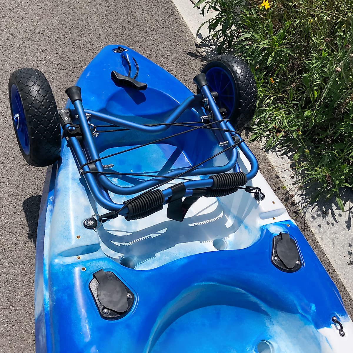 Newcod Kayak Cart, Kayak Dolly with 10" Airless Tire for Carrying Kayak Canoe SUP Paddle Board