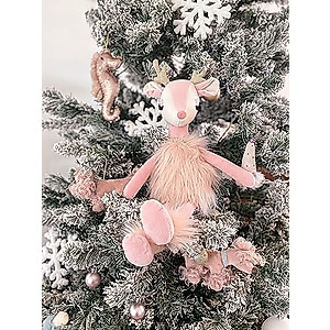 MON AMI Freija The Pink Reindeer Stuffed Animal Doll – 17”, Deer Plush Toy, Use as Toy or Room Décor, Great Gift for Kids, Boys, Girls