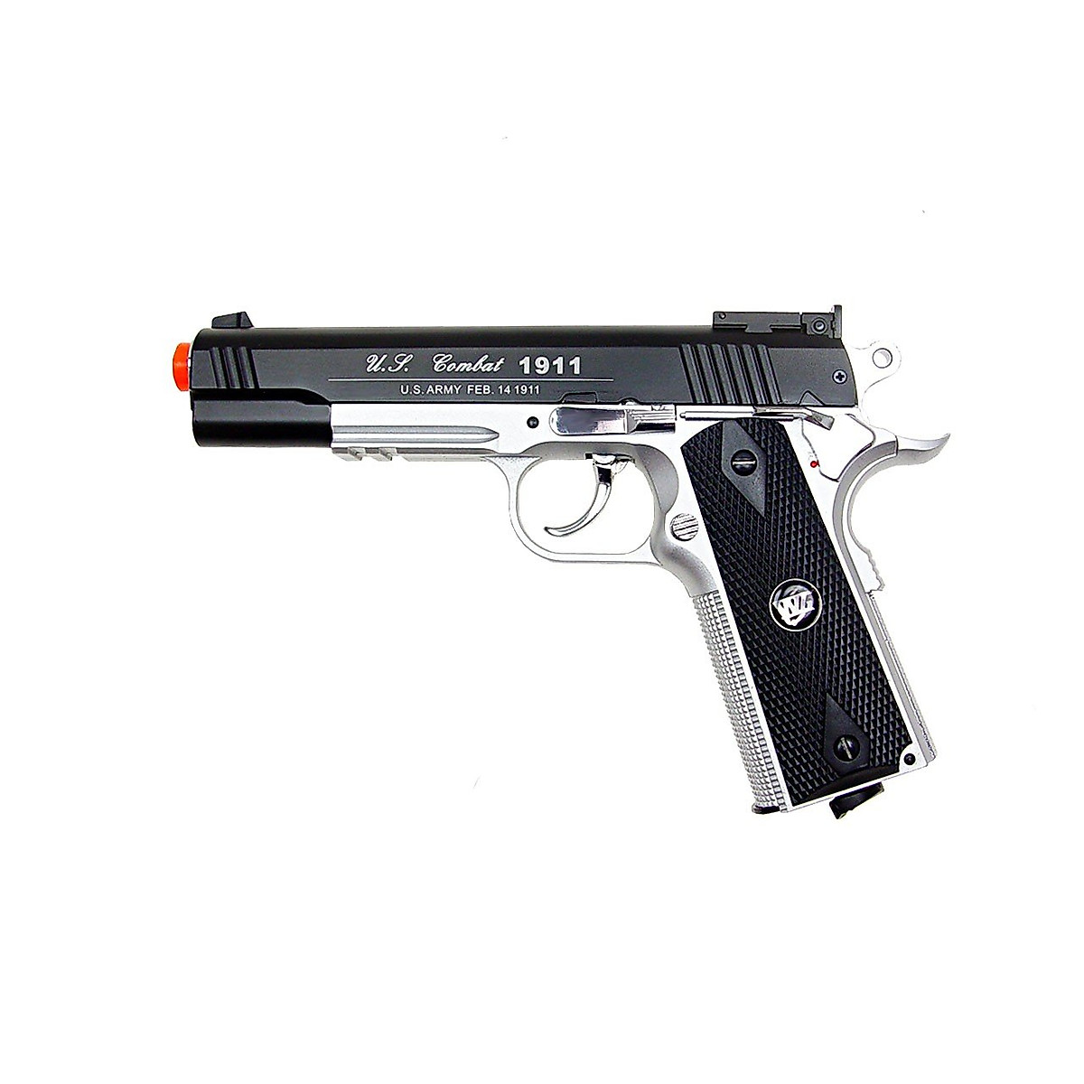 500 FPS NEW WG AIRSOFT FULL METAL M 1911 GAS CO2 HAND GUN PISTOL w/ 6mm BB BBs,Heavy Weight Realistic 1:1 Scale