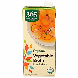 365 by Whole Foods Market, Organic Low Sodium Vegetable Broth, 32 Fl Oz