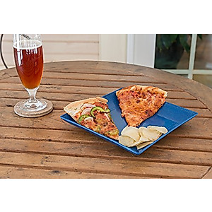 EVO Sustainable Goods Five Piece Serving and Snack Set, Blue