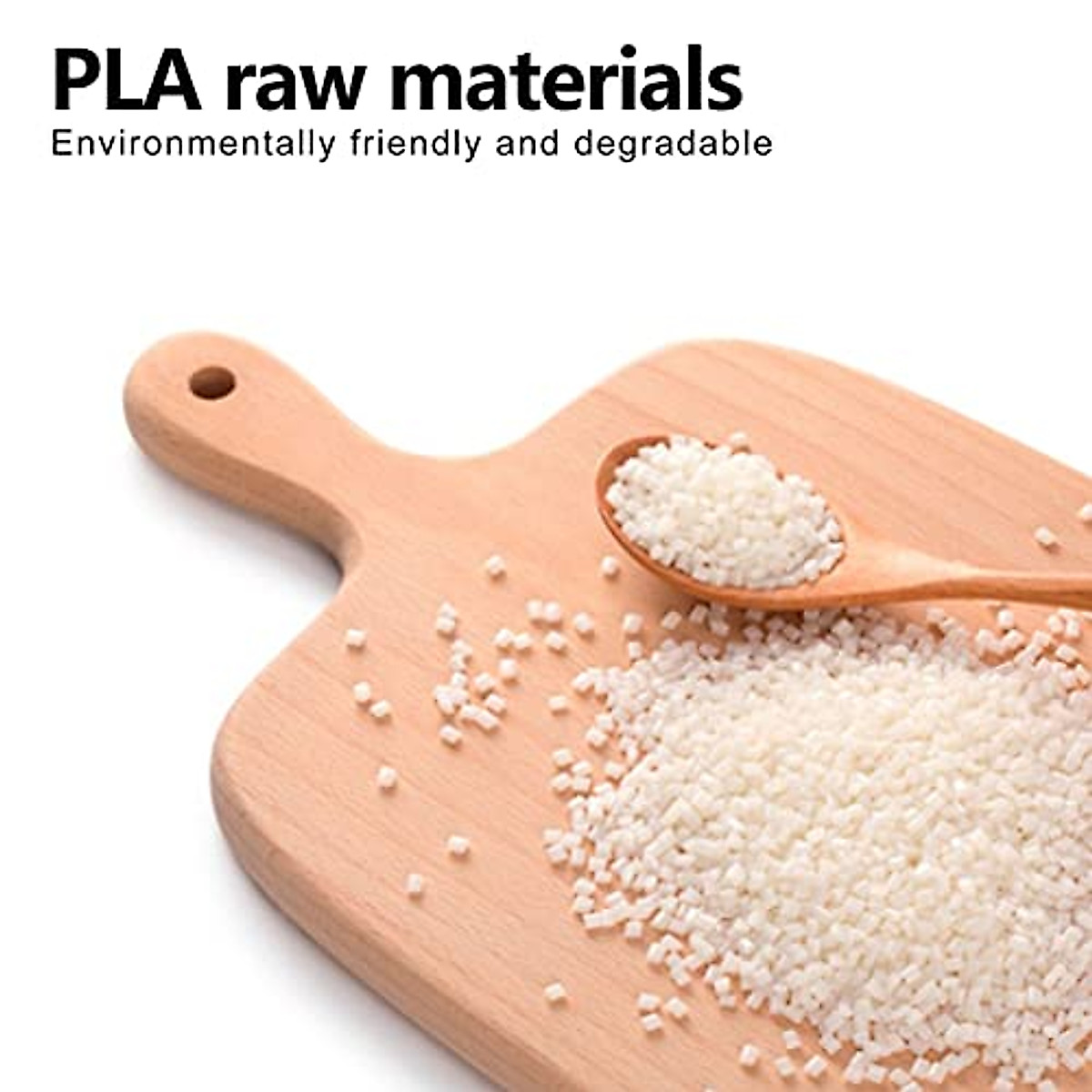 1.75mm PLA Print Filament, 3D Printer Filament Good Adhesion High Accuracy Smokeless Low Shrinkage Strong Toughness 1kg Spool for Industrial Devices(Transparent)