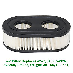 POSEAGLE 6 Pack 798452 Air Cleaner Cartridge Replaces 4247, 5432, 5432K, 593260, 595191 for 500, 500e, 550e, 500ex, 550ex, 625e, 675, 625ex, 675ex, 675exi, 725exi, 575ex, 09P702, 093J02 Series Engines