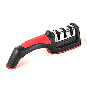 MICPANG Knife Sharpener 3 Stage Knife Sharpening Tool for Dull Steel, Paring, Chefs and Pocket Knives to Repair, Restore and Polish Blades