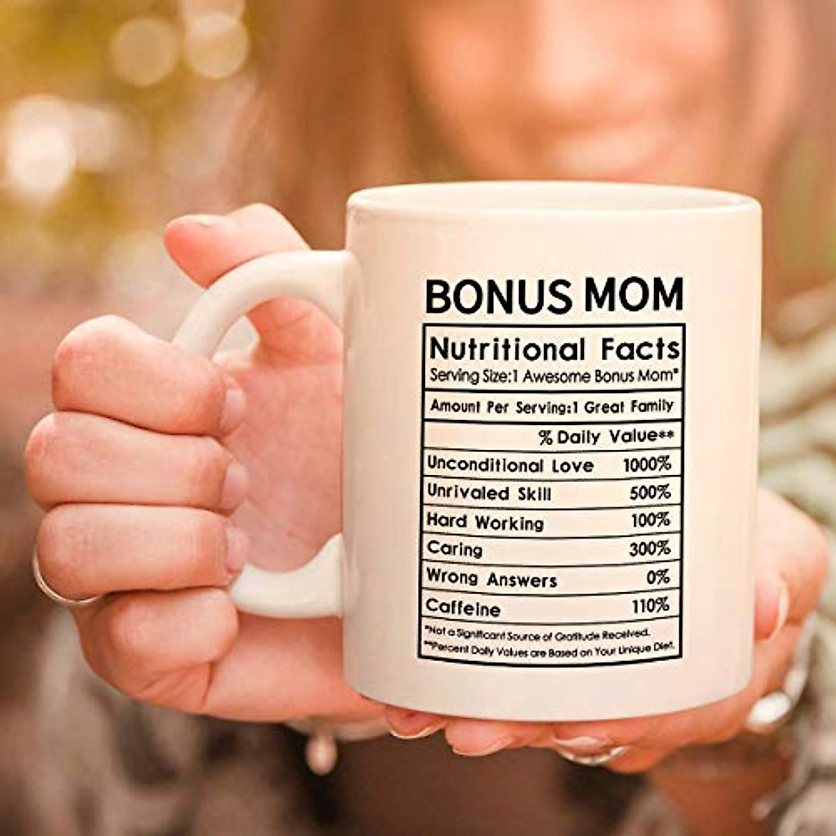 Mom Coffee Mug Mom Nutritional Facts Mugs for Mom from Daughter Son Funny Mom Coffee Mug for Mom for Women Mom Coffee Cups 11 Oz White