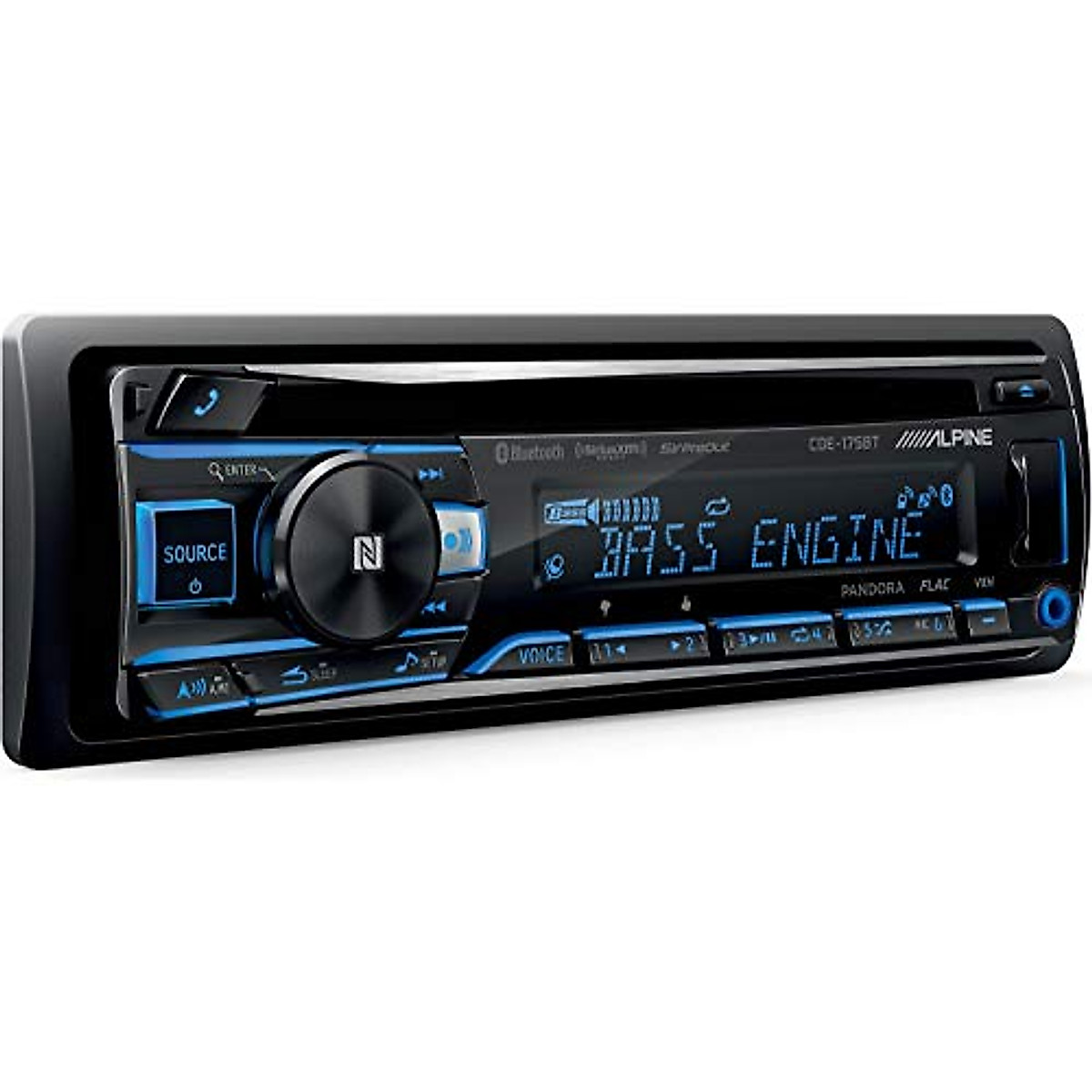 Alpine CDE-175BT, Single-Din CD Car Stereo W/Bluetooth, USB & Auxiliary Input (Replaces CDE-163BT)