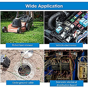 3 Way Wire Connectors Locks Wire Connectors Electrical IDC 314-box Wire Connectors Self-Stripping Pigtail Connectors for 22-14 AWG Cables Robotic Lawn Mowers Irrigation Applications(60 Pieces)