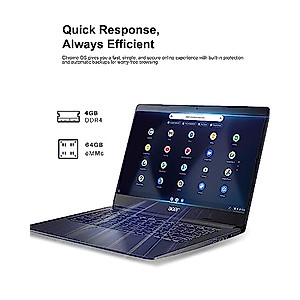 Acer Chromebook 314 Laptop Student Business, 14" FHD Touchscreen, Dual-core Intel Celeron N4020, 4GB RAM, 64GB eMMC, Intel UHD Graphics, 12.5H Long Battery, WiFi, Ultra Light, Bluetooth, Chrome OS