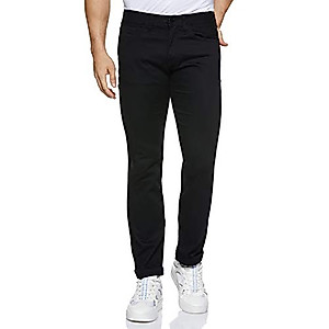 A|X ARMANI EXCHANGE Men's Straight Fit Denim Jeans, Black, 30