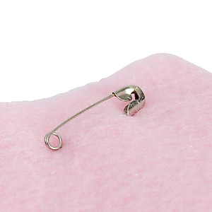 Sparkle and Bash Dirty Diaper Baby Shower Game for Girl with 12 Mini Pink Diapers, 8.5 x 11 Inch Instruction Card Sign