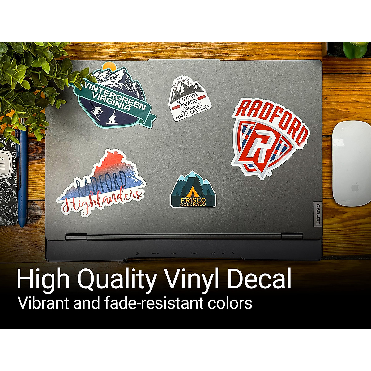 Heavenly California Ski Adventures Souvenir 2 Inch Vinyl Decal Sticker Mountain Design