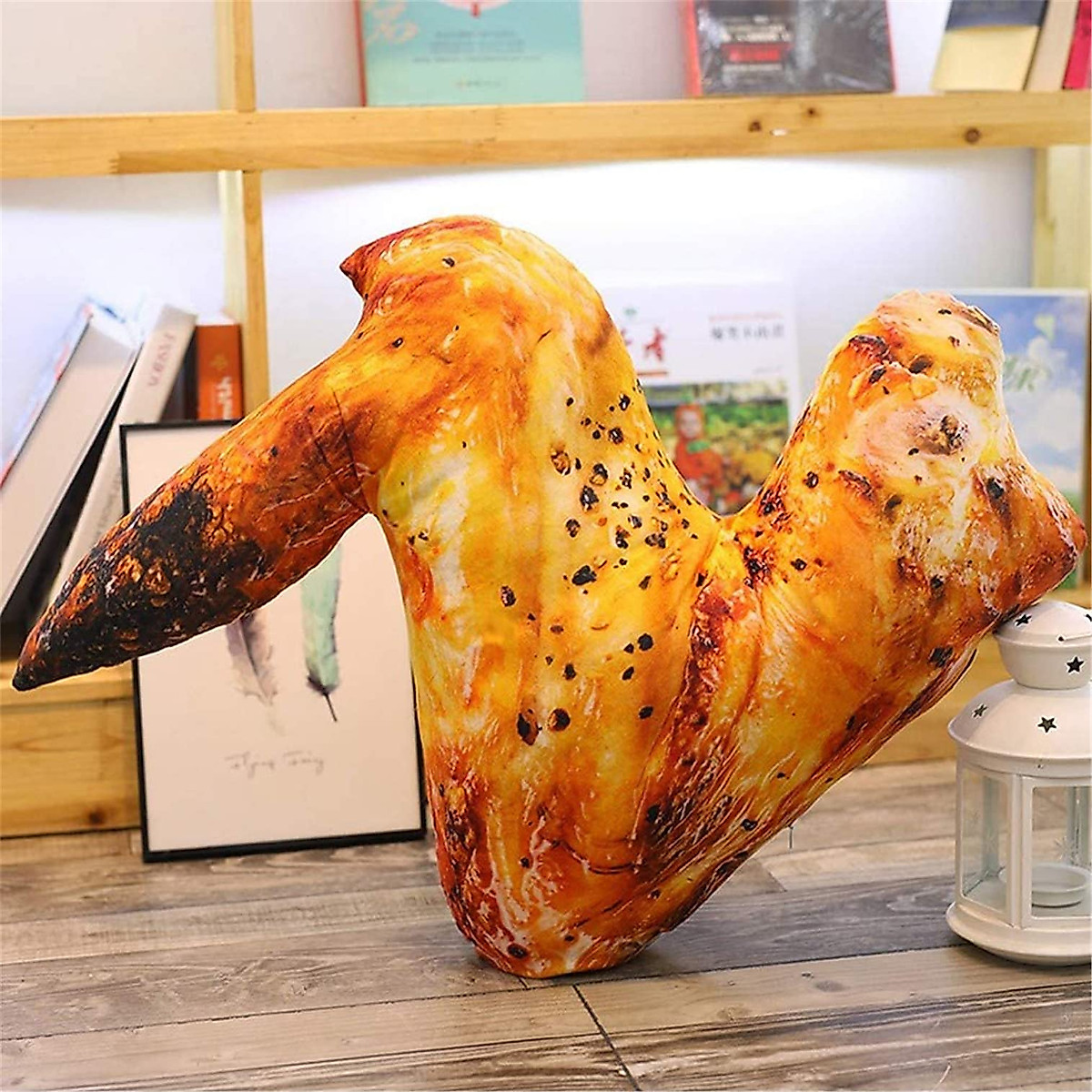 3D Chicken Leg&Chicken Wing Pillow Plush Toy,20cm Pillow Soft Lumbar Back Cushion Pillow Cushion Soft Throw Pillow for Home Decor Throw Pillow Photography Background Background,Pillow Sofa Back