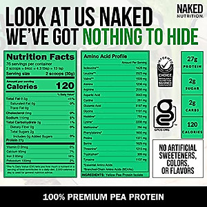 Dairy Free Protein Bundle: 5LB Unflavored Naked Pea and 2LB Naked PB