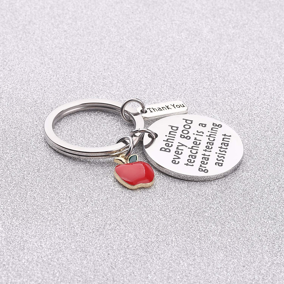 BAUNA Teaching Assistant Gift Teacher's Aide Key Chain Thank You Gift
