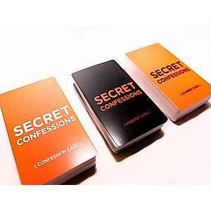 Secret Confessions: Adult Party Game - The Game of Anonymous Answers to Embarrassing Questions, Ideal for Game Night, Adult Games, Card Games for Adults