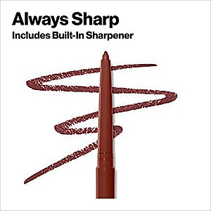 Revlon Colorstay Lip Liner with Built-In Sharpener, Valentine's Day Makeup Gifts for Women, Longwear Rich Colors, Smooth Application, 640 Raisin, 0.01 oz