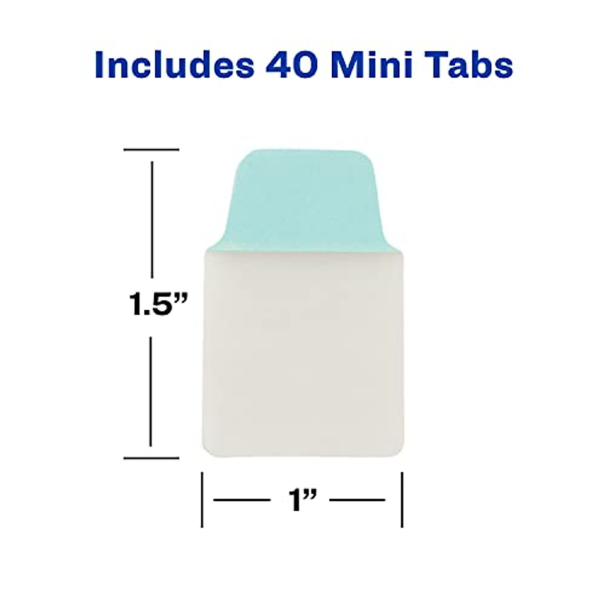 Avery Mini Ultra Tabs, 1" x 1.5", 2-Side Writable, Pastel Purple/Blue/Pink, 40 Repositionable Tabs (74761)