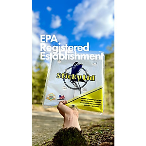 Sticky Lid 12" Sticky Trap - Fungus Gnats - Covers Entire Pot - 4X Larger & More Rigid - Weatherproof - Reflects Light - Non Toxic - EPA Registered Establishment - 10 Pack