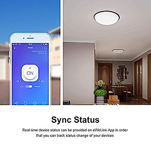 Sonoff TH16 Temperature and Humidity Monitoring WiFi Smart Switch for DIY Smart Home,Compatible with Alexa(16A)