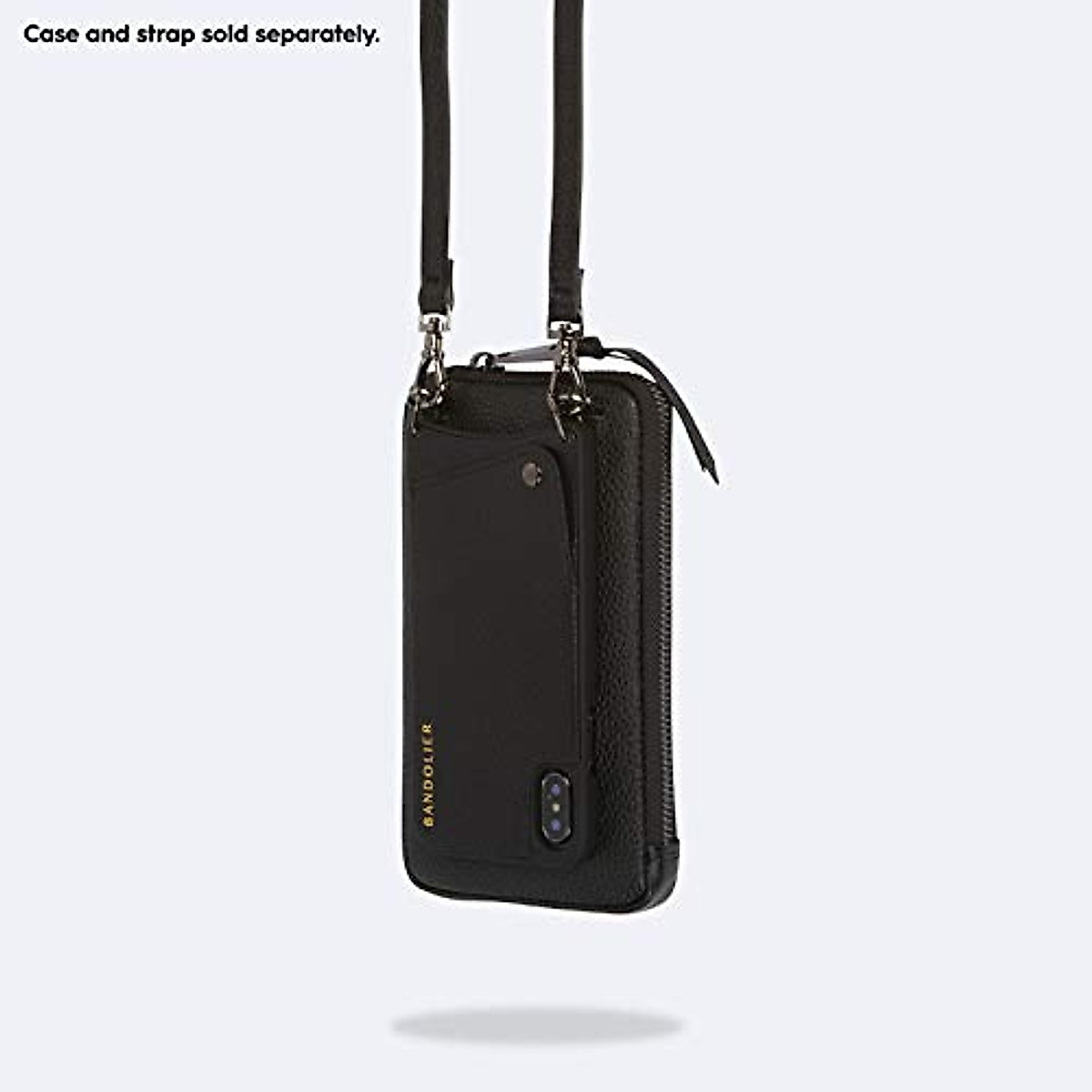 Bandolier Expanded Zip Pouch - Black/Pewter - Phone Case & Strap Sold Separately