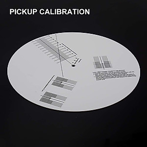 Acrylic Turntable Mat Cartridge Alignment Protractor Phonograph Cartridge Alignment Tool Anti Slip LP Record Calibration Plate for Turntable Accessories