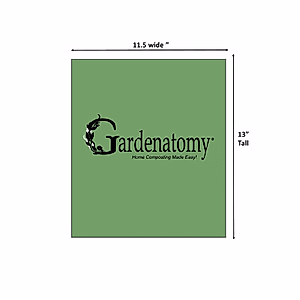 Compostable Trash Bags for Kitchen Compost Bin - Fits 1, 1.2, 1.3, 1.5 Gallon Biodegradable Compost Bags for Kitchen Pail liners- Package of 2-50 bags per Roll fits Gardenatomy, Goldsol and Other Bins